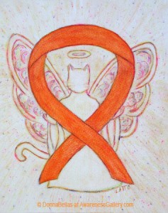 Orange Awareness Ribbon Color Meaning and Gifts - Awareness Gallery Art