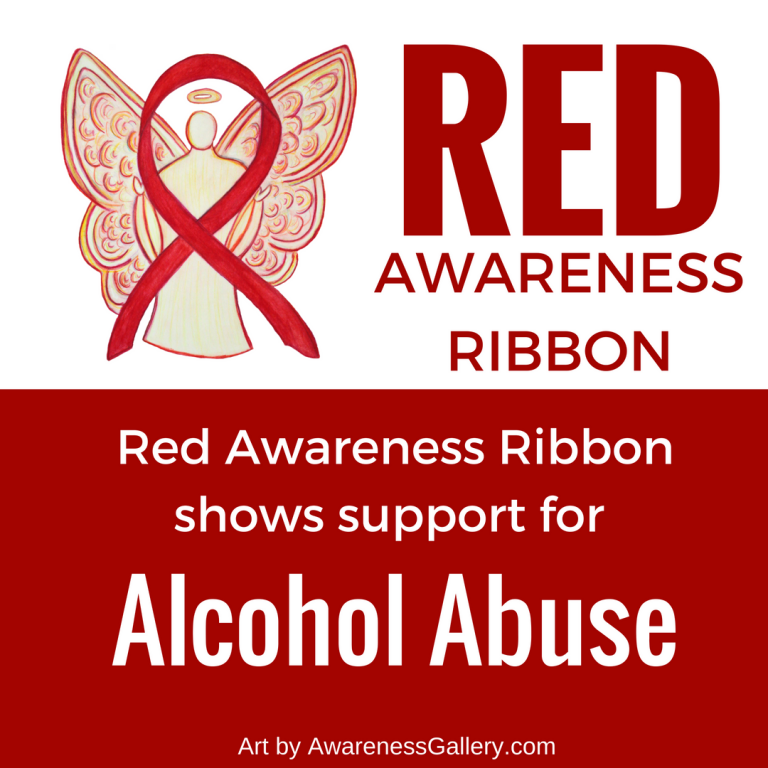 Red Awareness Ribbon Color Meaning and Gifts - Awareness Gallery Art