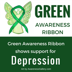 Depression Awareness Ribbon Custom Gifts and Merchandise - Awareness ...