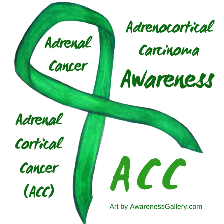 Adrenal Cancer Kelly Green Awareness Ribbon Art and Gifts - Awareness ...