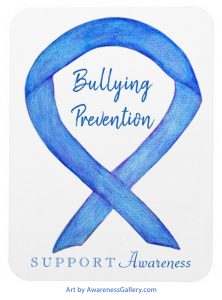 Bullying Prevention Blue Awareness Ribbons Custom Merchandise ...