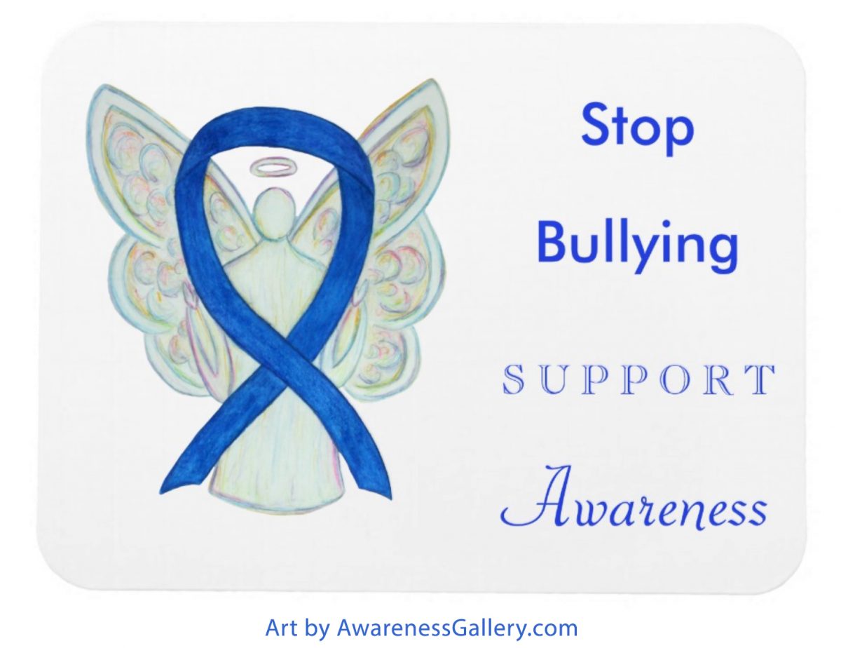 Bullying Prevention Blue Awareness Ribbons Custom Merchandise ...