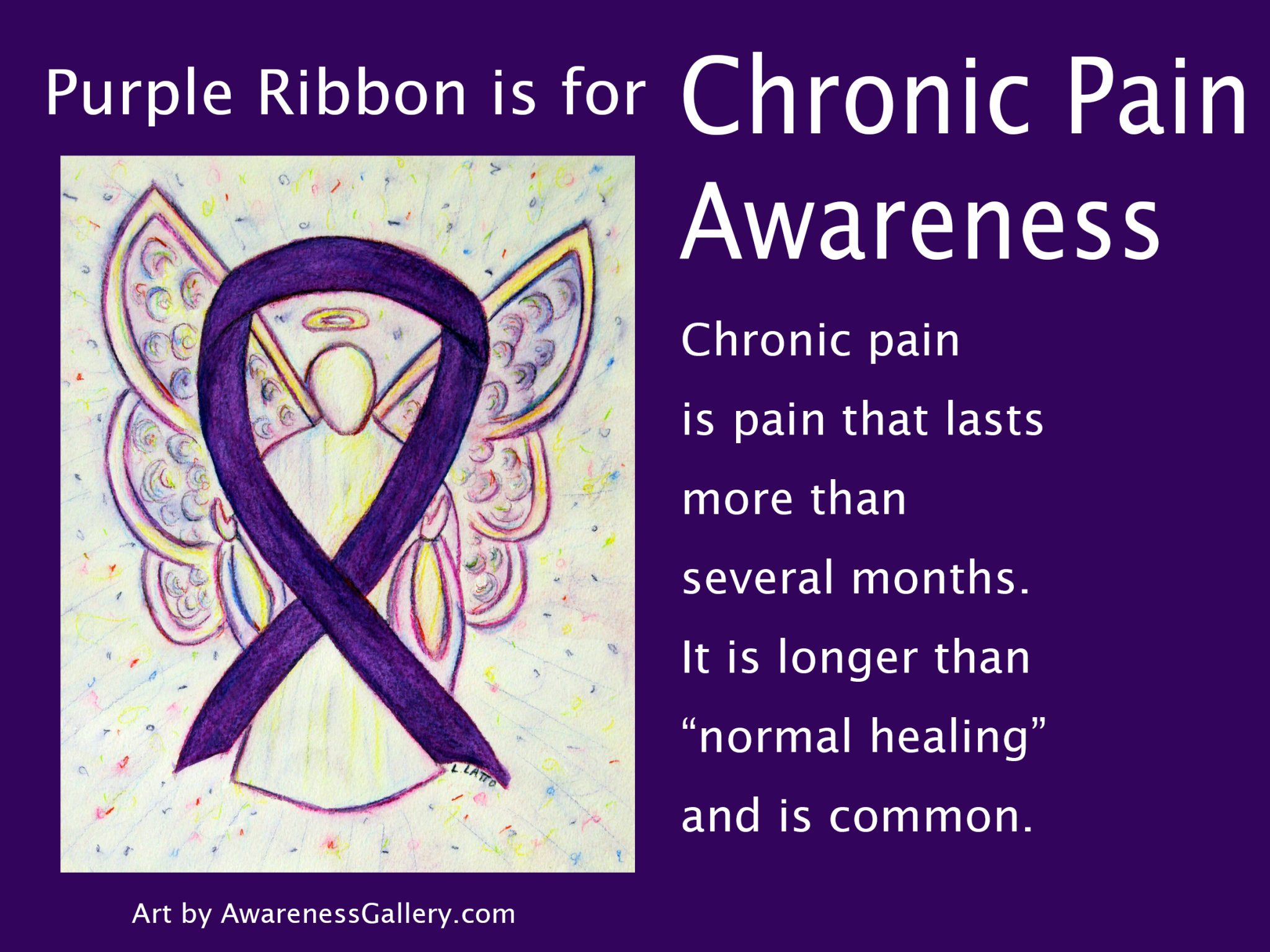 Chronic Pain Awareness Ribbon Custom Gifts and Merchandise - Awareness Gallery Art