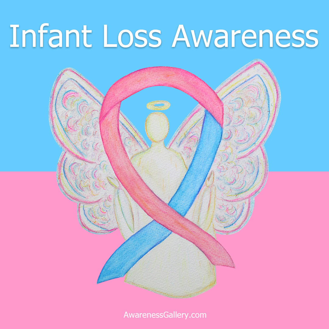 Infant or Baby Loss Awareness Ribbon Custom Gifts and Merchandise ...