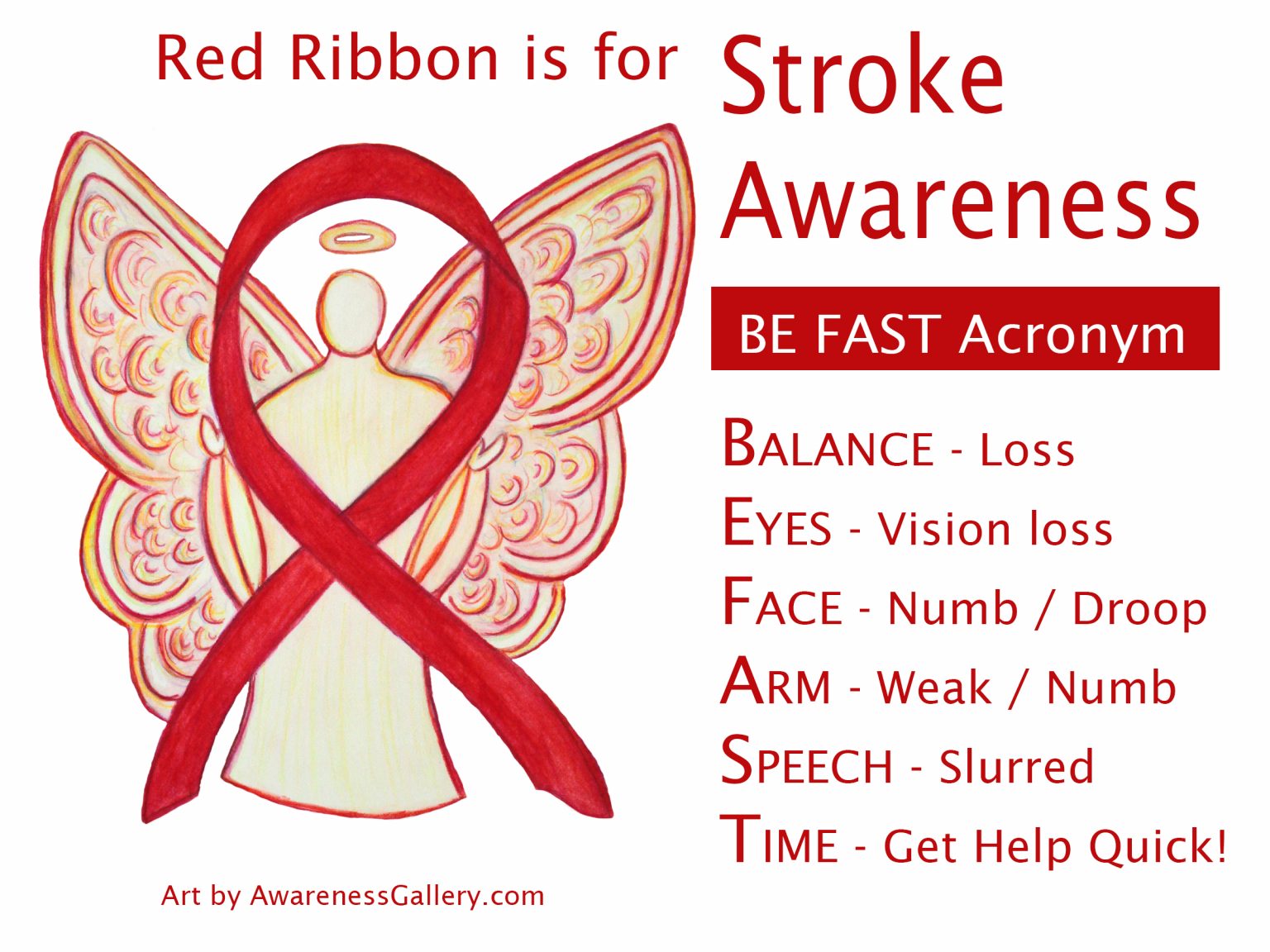 Stroke Awareness Ribbon Custom Gifts and Merchandise - Awareness ...