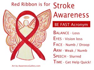 Stroke Awareness Ribbon Custom Gifts and Merchandise - Awareness ...