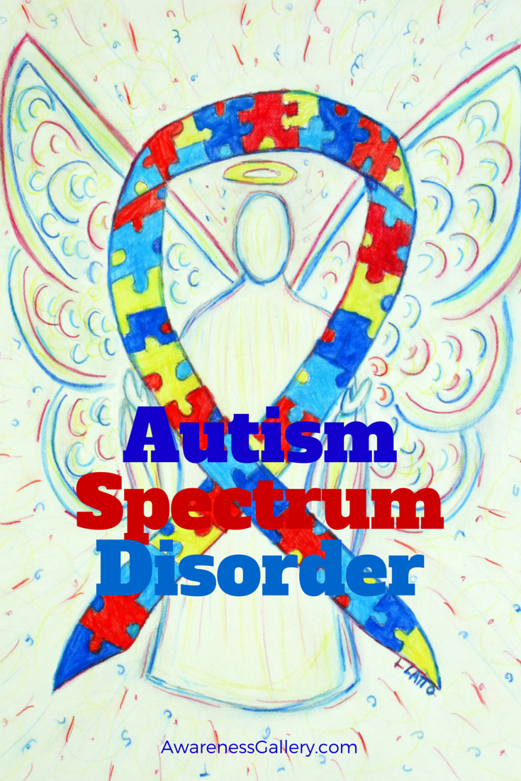 Autism Spectrum Disorders (ASD) Awareness Ribbon Custom Gifts and ...