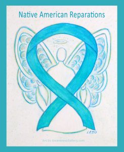 Native American Reparations Awareness Ribbon Merchandise - Awareness ...