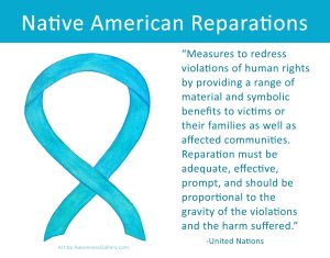 Native American Reparations Awareness Ribbon Merchandise - Awareness ...