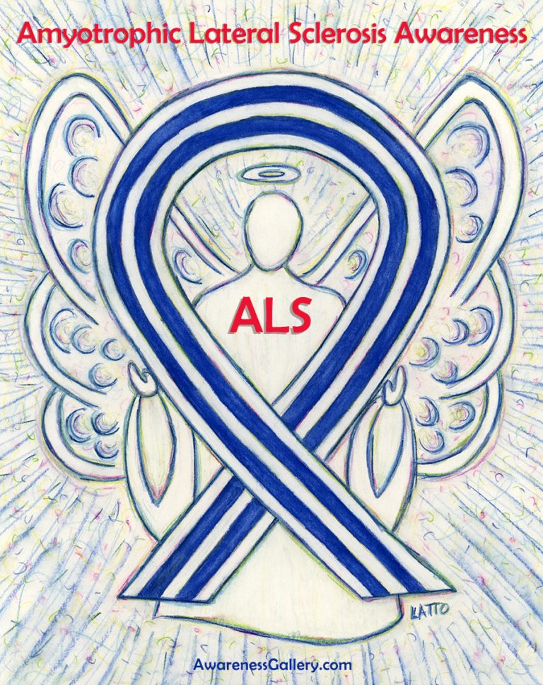 Amyotrophic Lateral Sclerosis (ALS) Awareness Ribbon Custom Gifts and ...