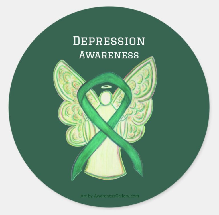 Depression Awareness Ribbon Custom Gifts and Merchandise - Awareness ...