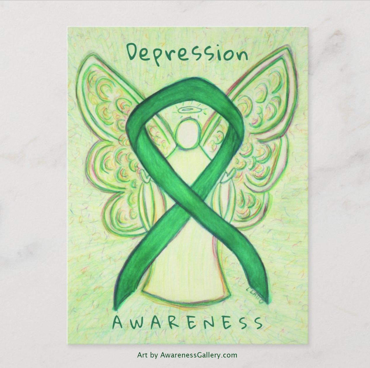 Depression Awareness Ribbon Custom Gifts and Merchandise - Awareness ...