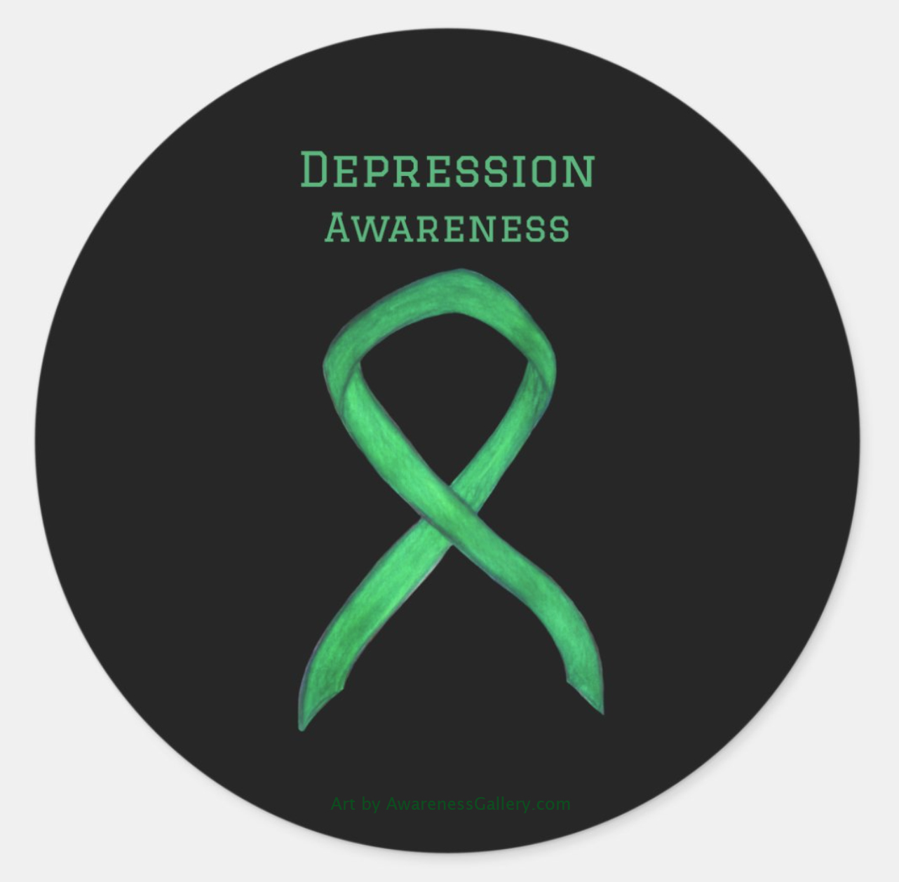Depression Awareness Ribbon Custom Gifts and Merchandise - Awareness ...