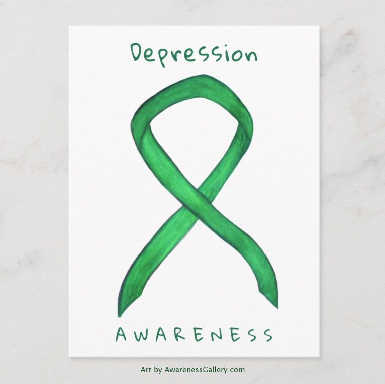 Depression Awareness Ribbon Custom Gifts and Merchandise - Awareness ...