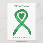 Depression Awareness Ribbon Custom Gifts and Merchandise - Awareness ...
