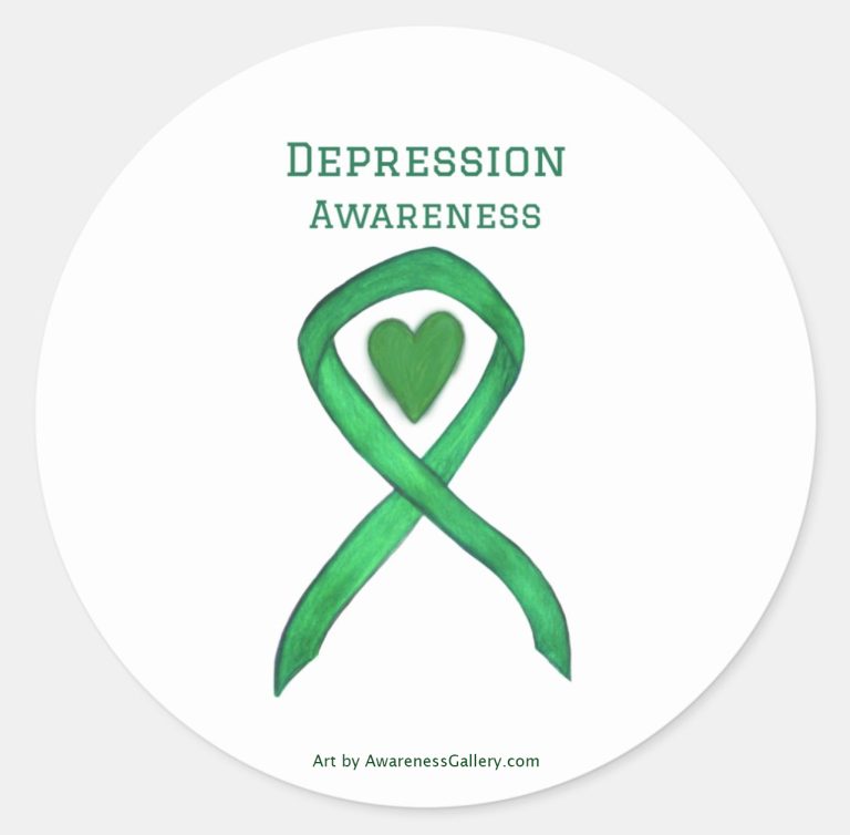 Depression Awareness Ribbon Custom Gifts and Merchandise - Awareness ...