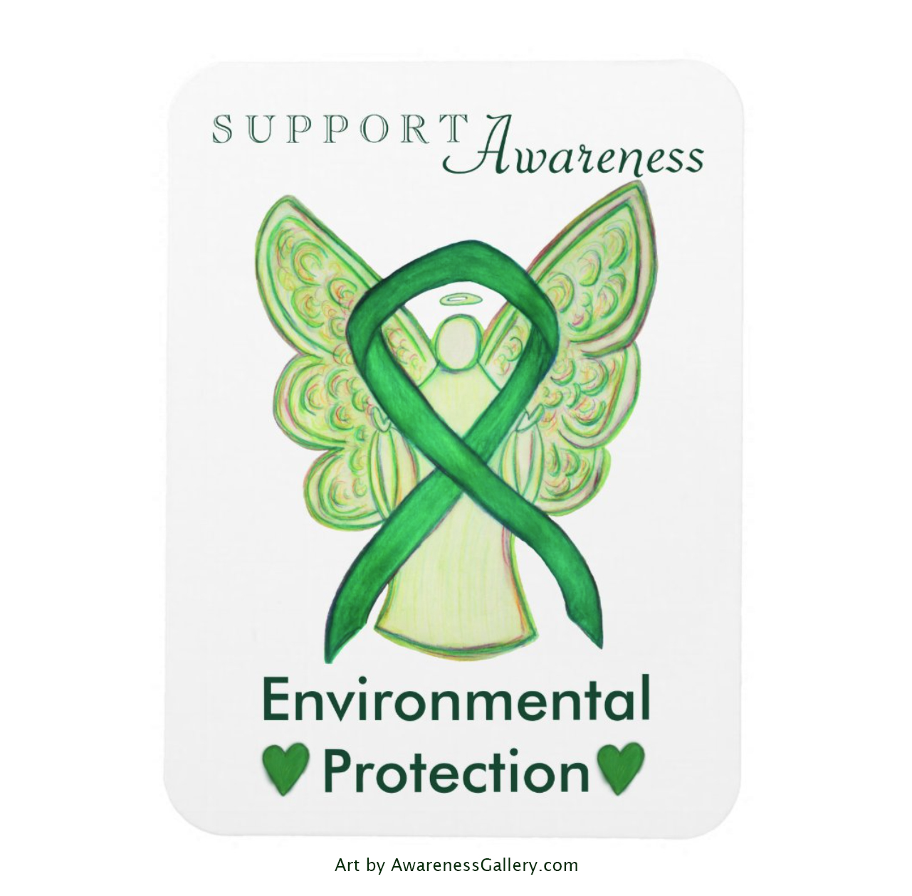 Environmental Protection Awareness Ribbon Custom Gifts and Merchandise ...