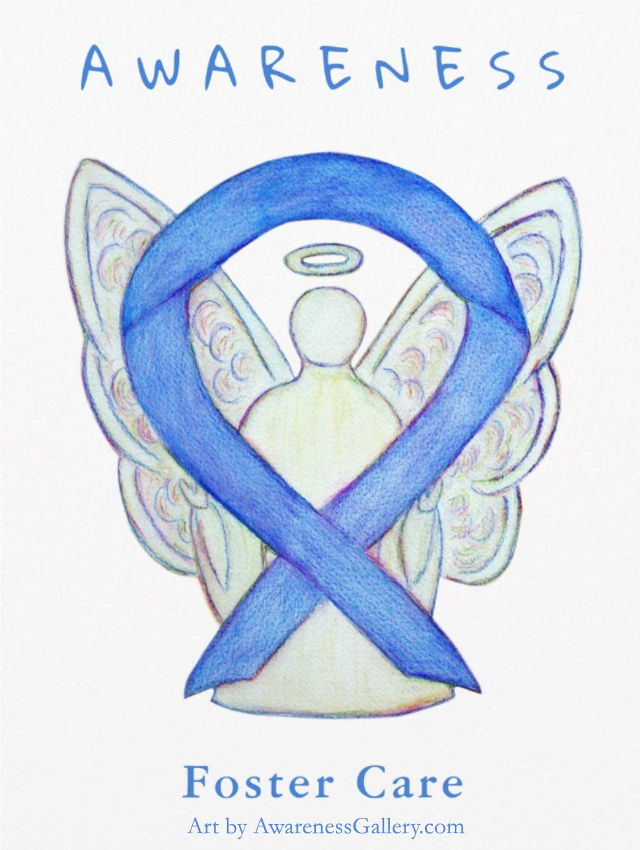 Foster Care Awareness Ribbon Custom Gifts and Merchandise - Awareness ...