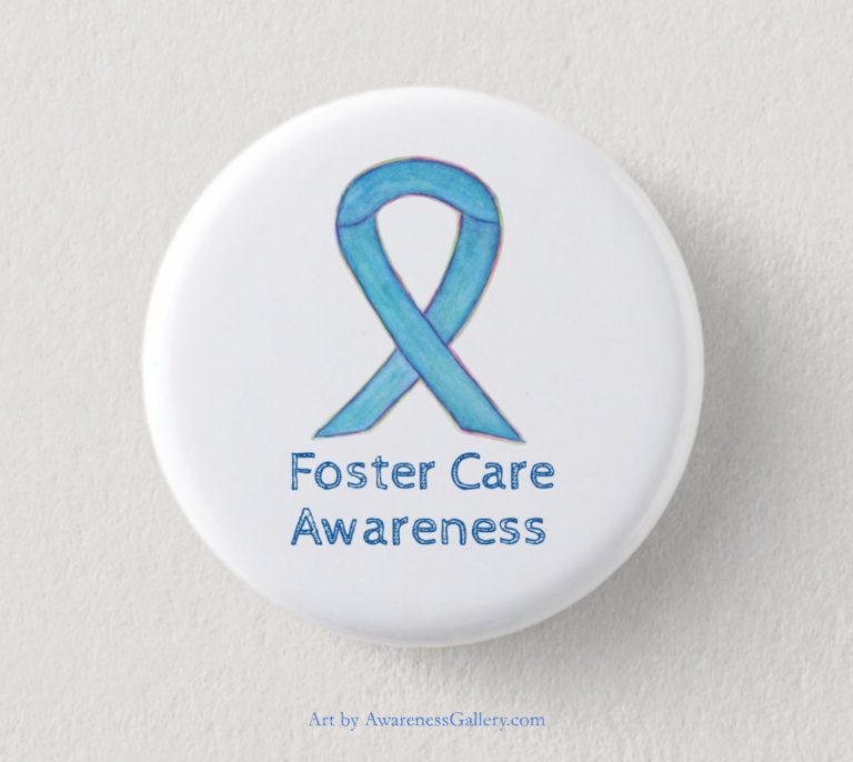 Foster Care Awareness Ribbon Custom Gifts and Merchandise - Awareness ...