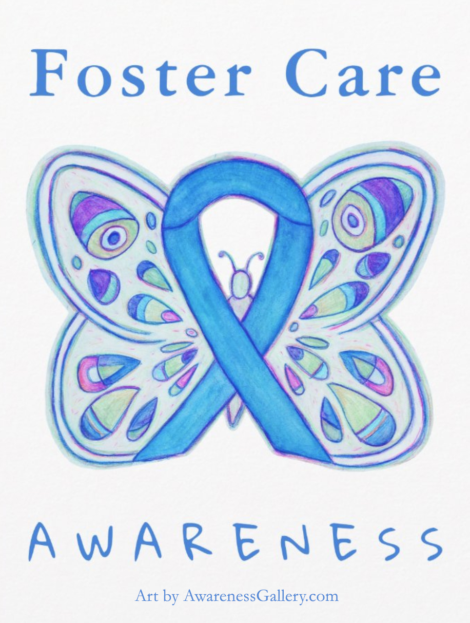 Foster Care Awareness Ribbon Custom Gifts and Merchandise - Awareness ...