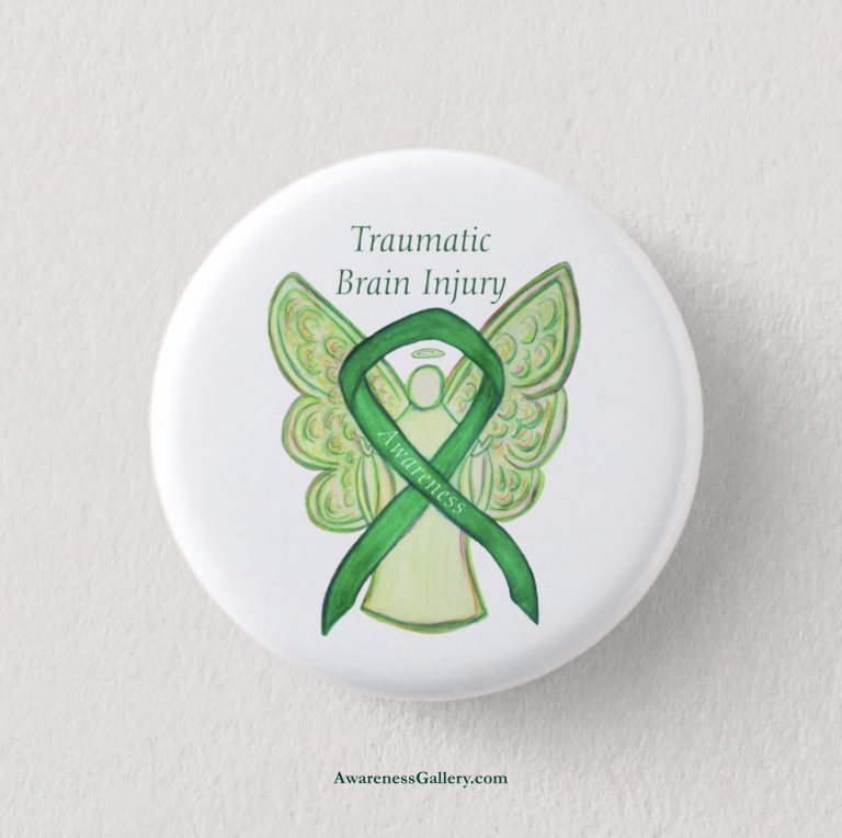 Traumatic Brain Injury (TBI) Awareness Ribbon Custom Gifts and ...