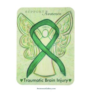Traumatic Brain Injury (TBI) Awareness Ribbon Custom Gifts and ...