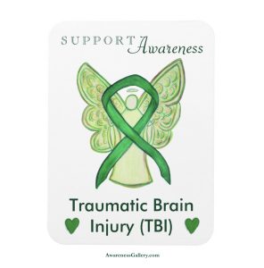 Traumatic Brain Injury (TBI) Awareness Ribbon Custom Gifts and ...