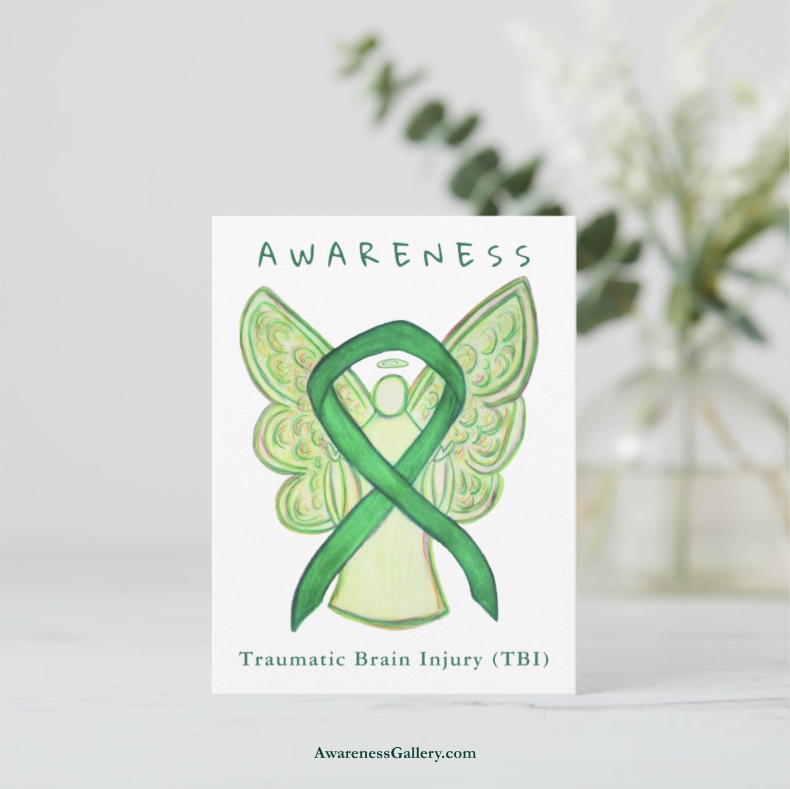 Traumatic Brain Injury (TBI) Awareness Ribbon Custom Gifts and ...