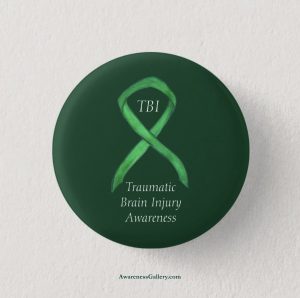 Traumatic Brain Injury (TBI) Awareness Ribbon Custom Gifts and ...