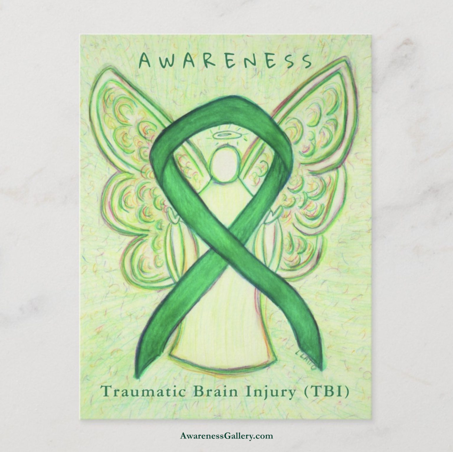 Traumatic Brain Injury (TBI) Awareness Ribbon Custom Gifts and ...