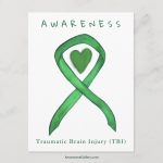 Traumatic Brain Injury (TBI) Awareness Ribbon Custom Gifts and ...